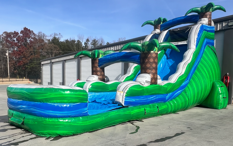 18ft Palm Tree Slide | Upstate Inflatable Rentals